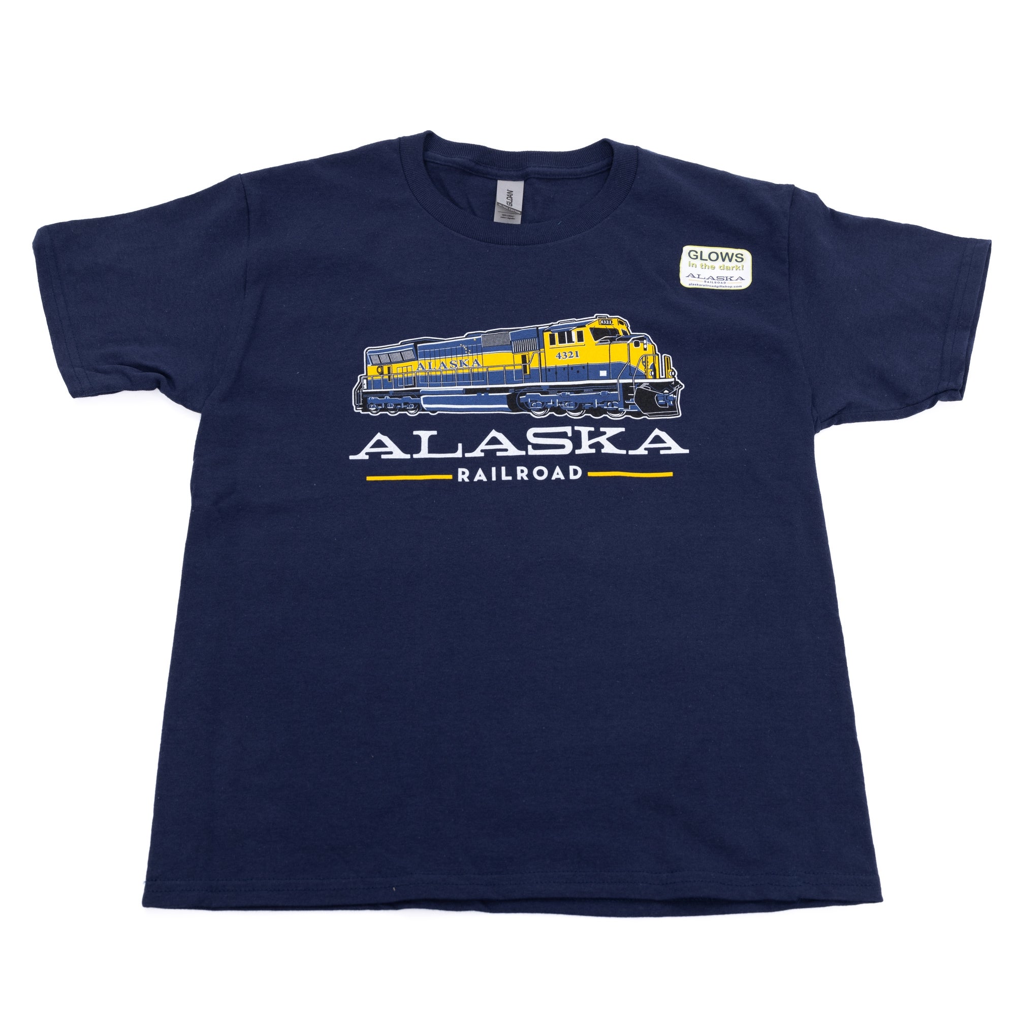 T-Shirt/C/Engine/Navy/S | Alaska Railroad Gift Shop