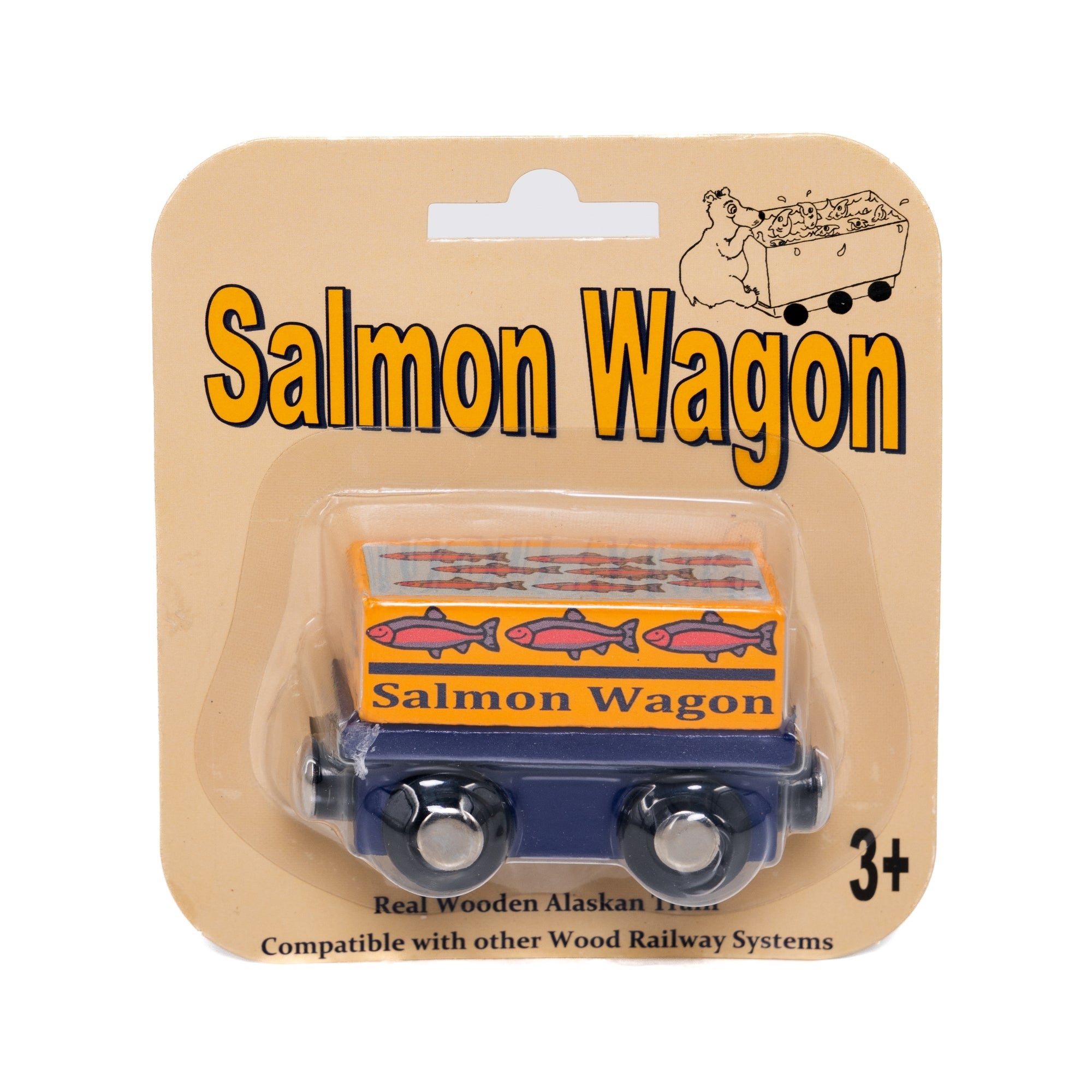Toy/Salmon Wagon/Wooden | Alaska Railroad Gift Shop