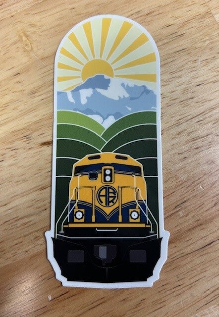 Sticker/Sunrise/Train Arch | Alaska Railroad Gift Shop