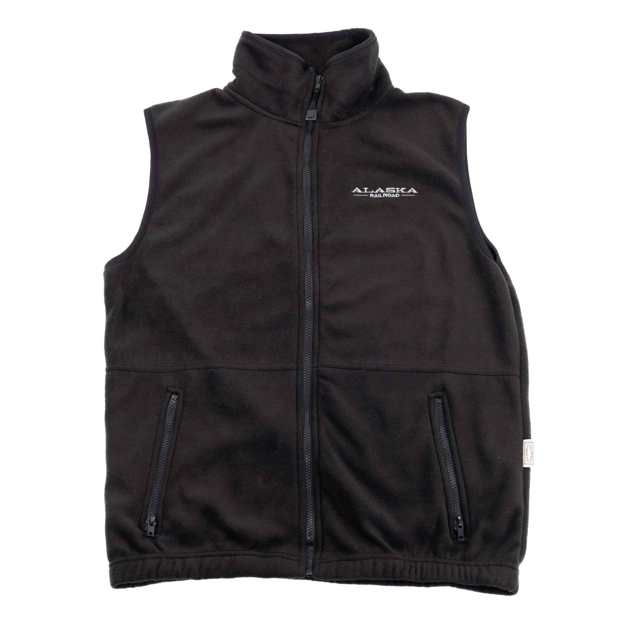 Vest/Black/Fleece/Brand/S | Alaska Railroad Gift Shop